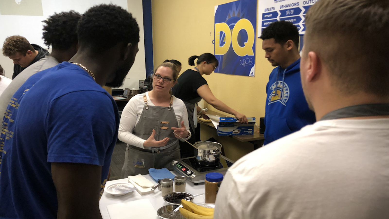 CHOP cooking program teaches San Jose State University football players ...