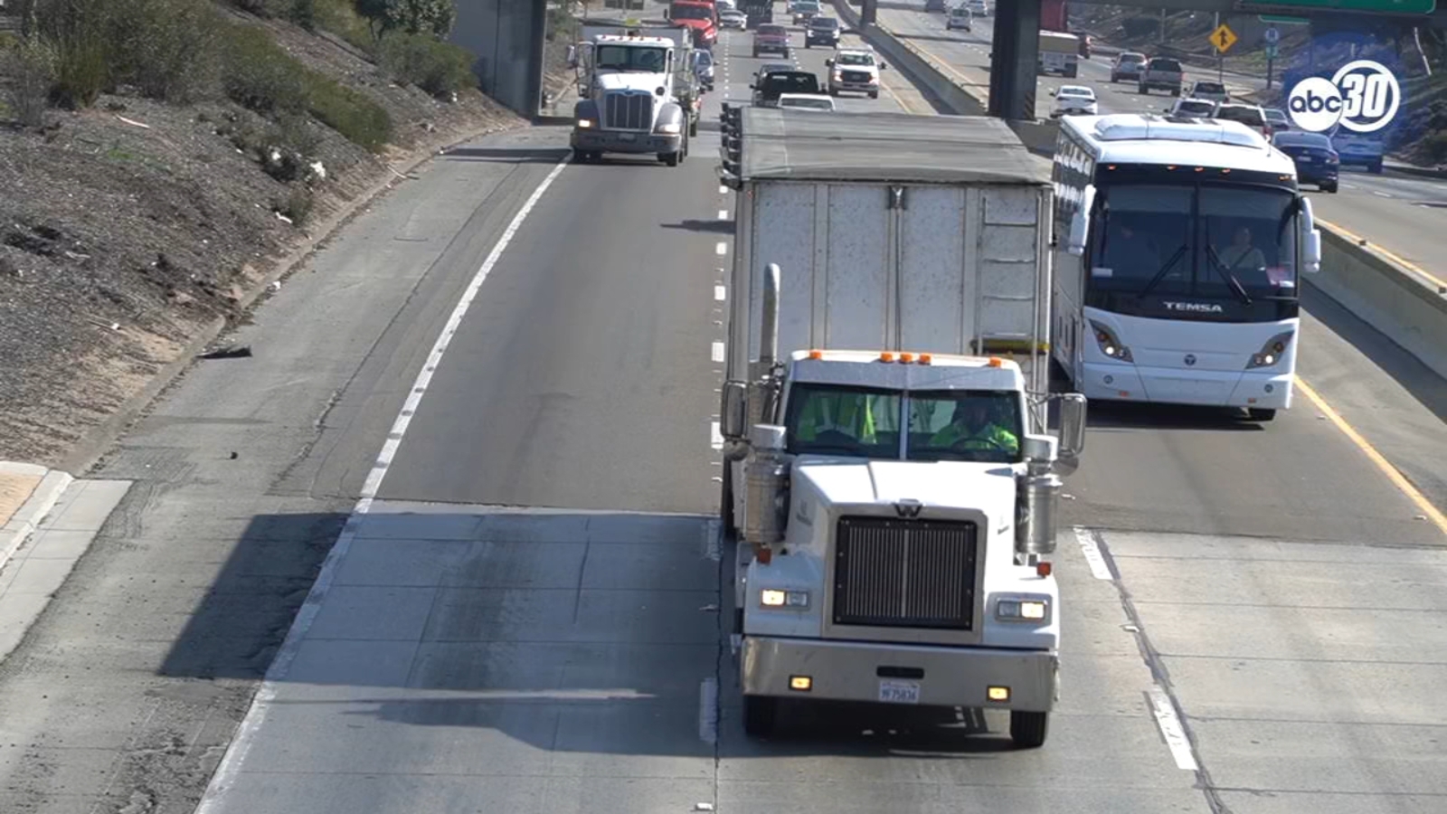 Know the Road with the CHP: Which lanes can vehicles with trailers ...