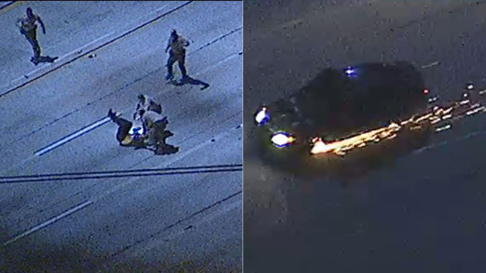 Wild chase on sparking wheels ends in foot race, violent arrest on 5 ...