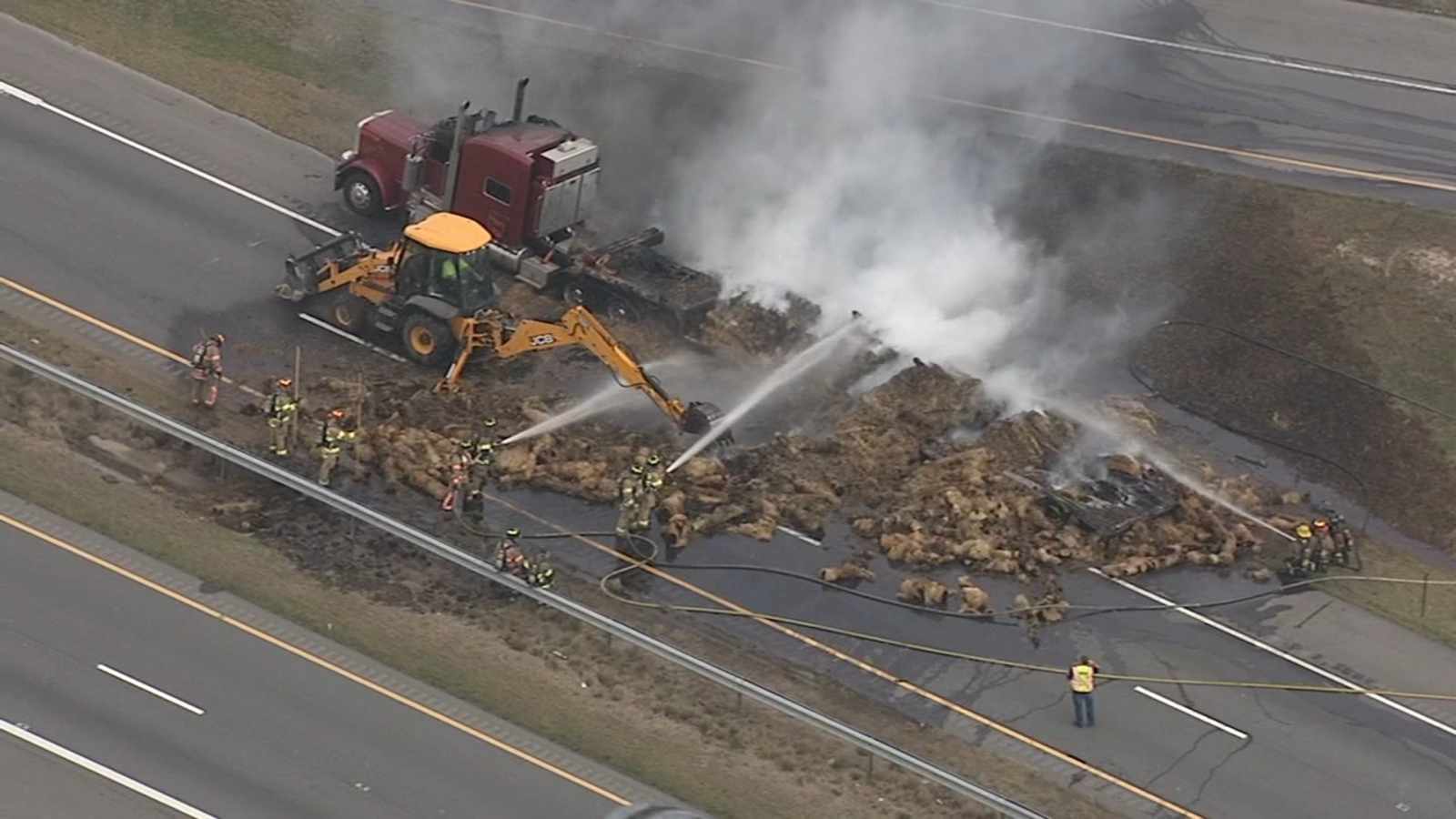 Truck fire closes northbound lanes of I-95 in Harnett County - ABC11 ...