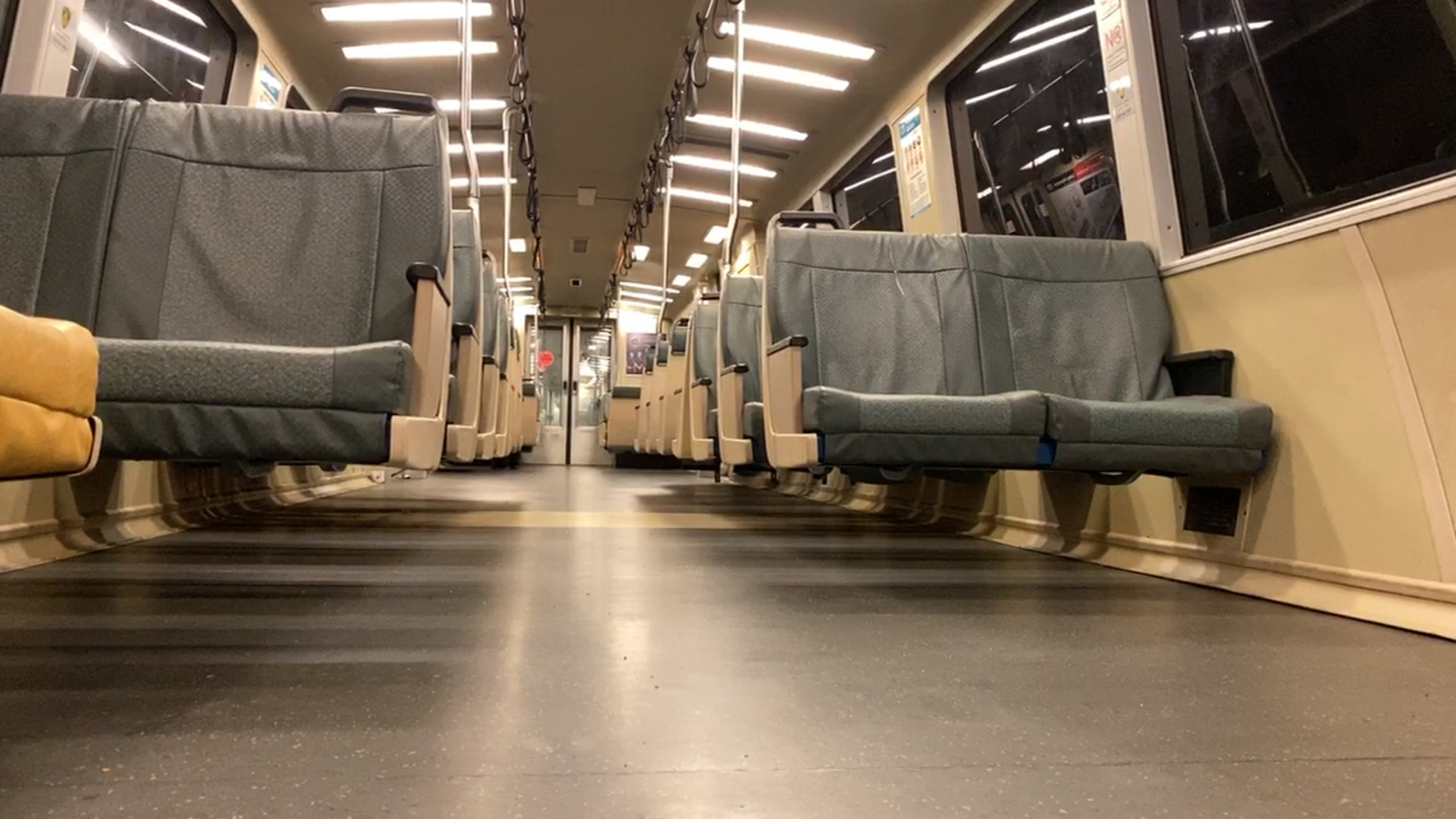 VIDEO: Ride along on empty BART train as it heads to San Francisco amid ...