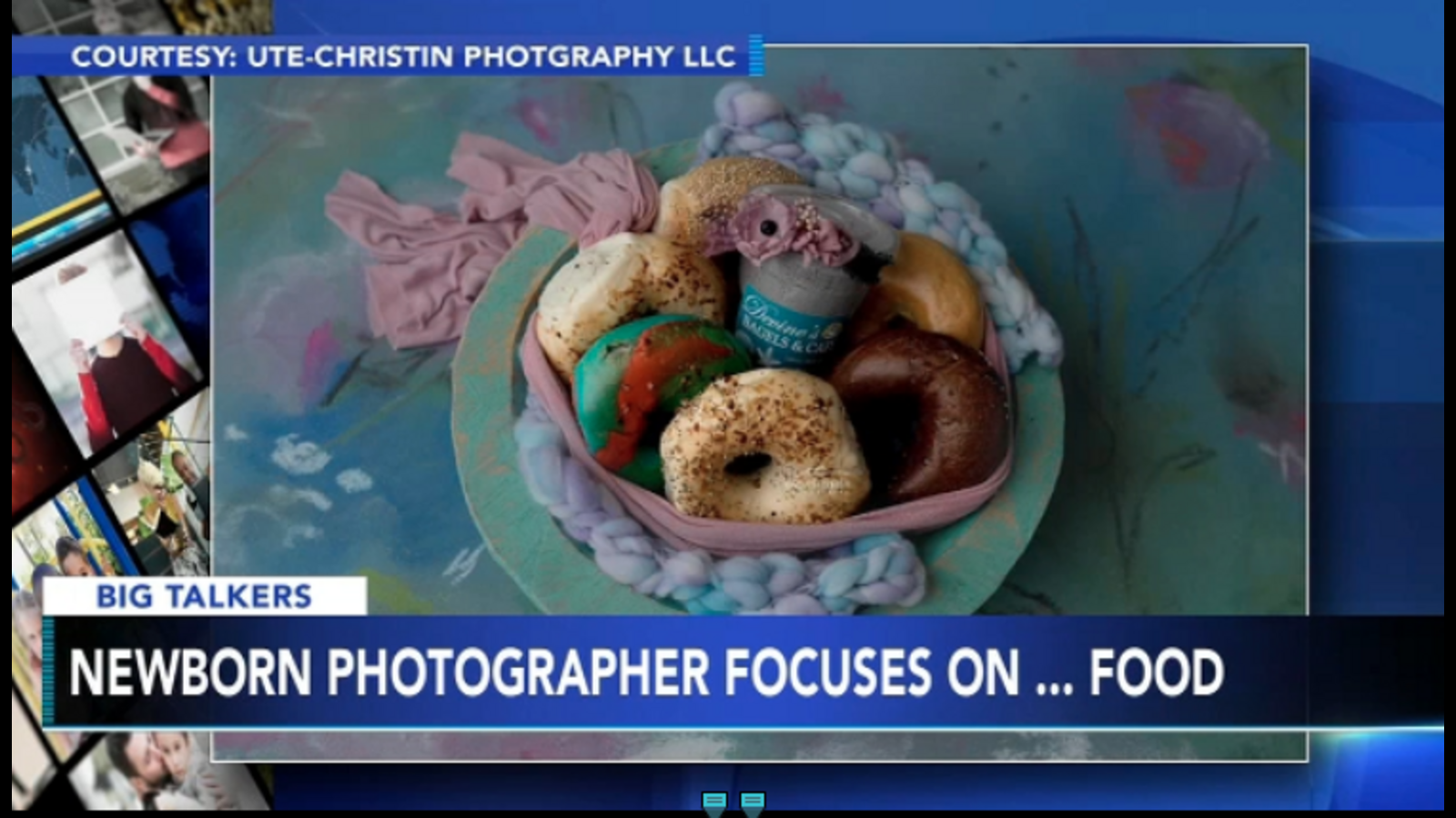 Bored photographer poses take-out food like newborn babies - 6abc ...