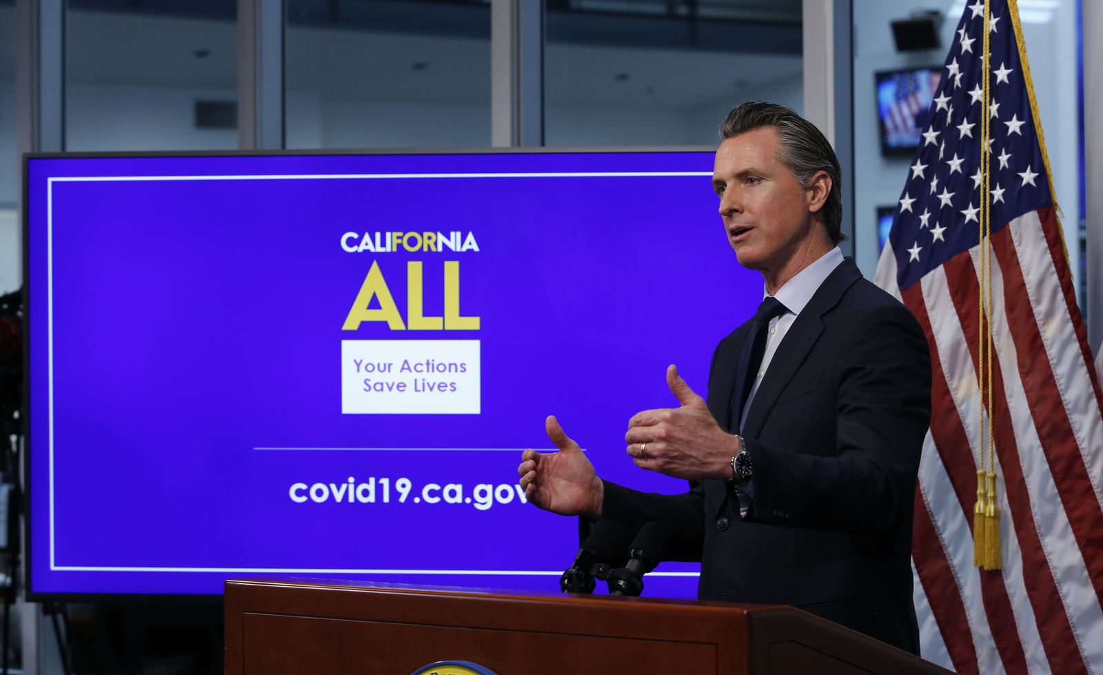 Coronavirus pandemic: California Gov. Gavin Newsom announces expansion ...