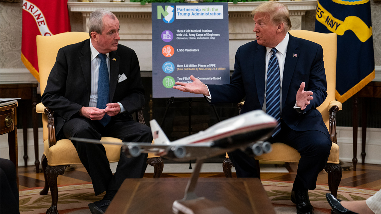 Coronavirus NJ: Gov. Phil Murphy meets with President Trump at White ...