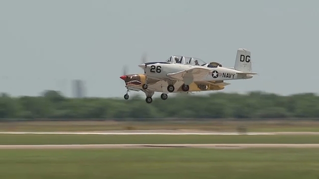 Lone Star Flight Museum hosts Houston fly over with 30 vintage planes ...
