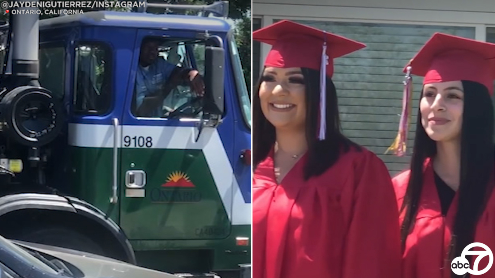 Ontario, California garbage man performs touching tribute to two ...