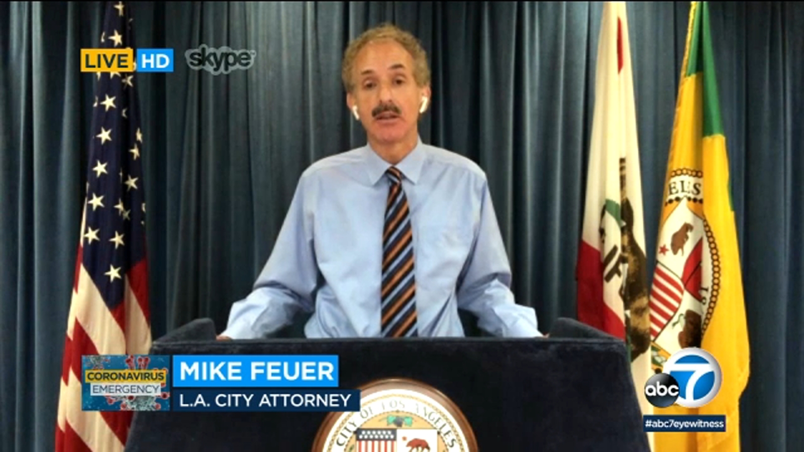 Los Angeles City Attorney Mike Feuer discusses increase in racism aimed ...