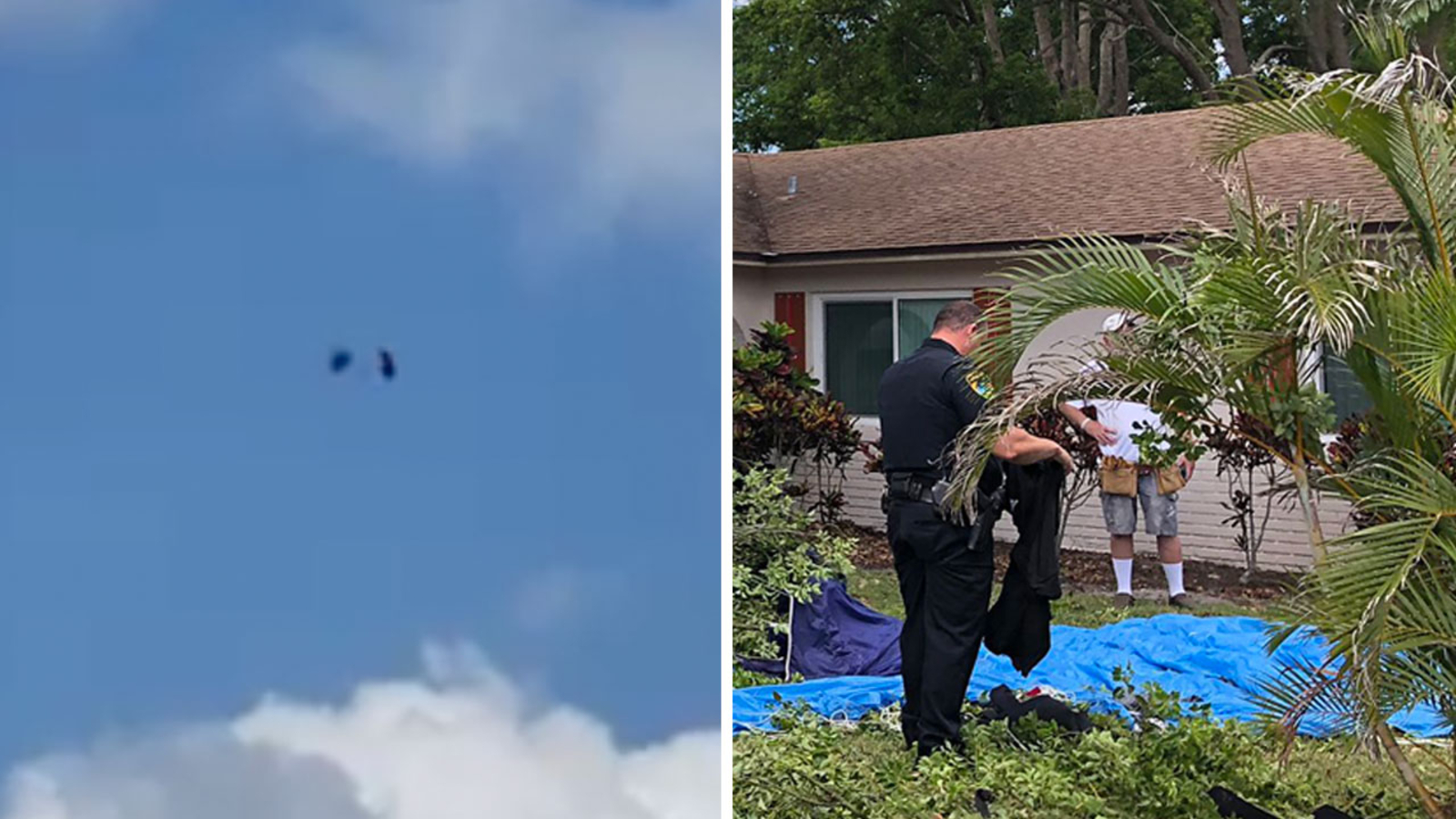 Florida skydivers free fall after apparent parachute malfunction, land ...