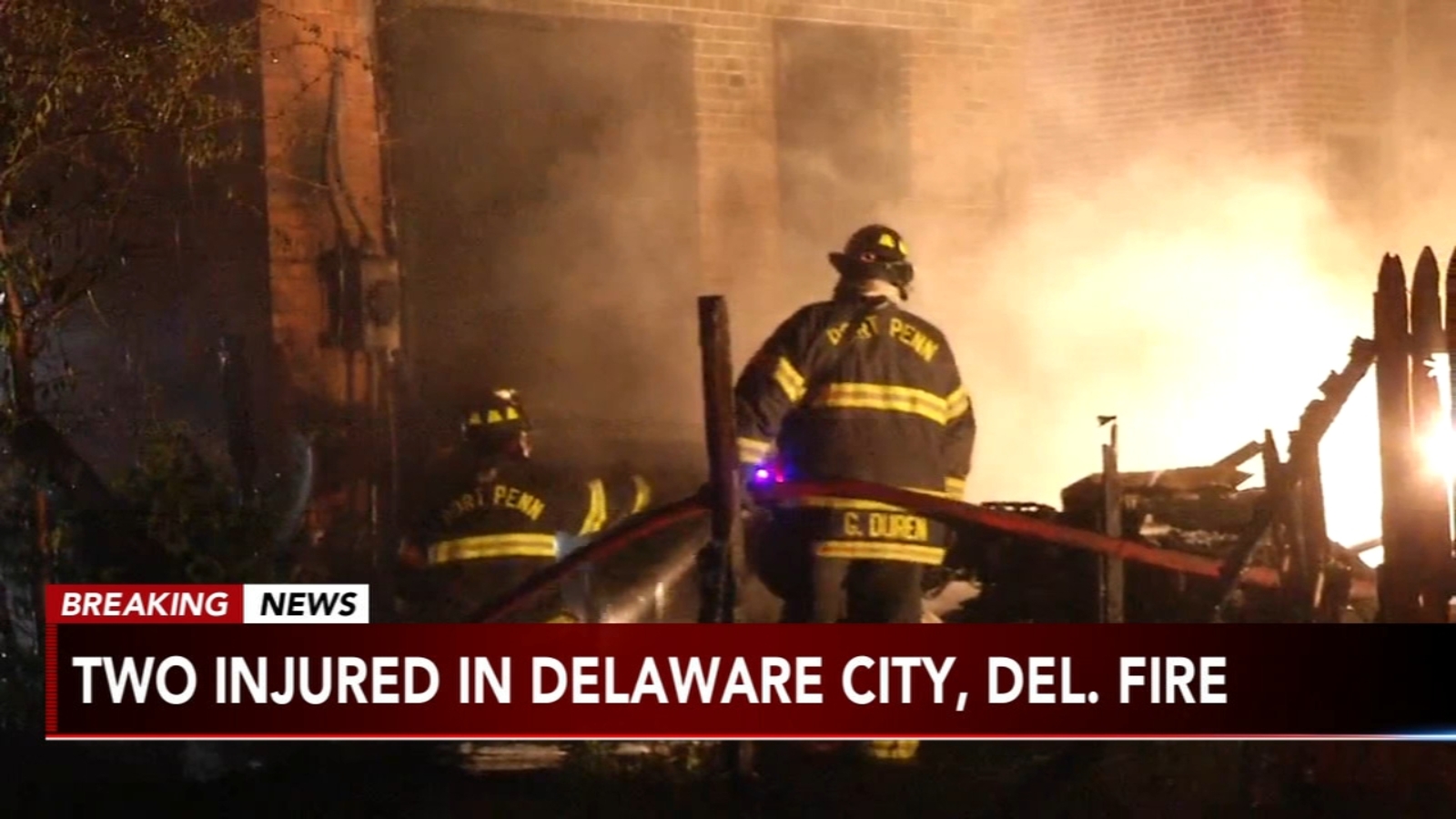 Delaware City, Delaware fire injures 2 people; firefighters pull victim ...