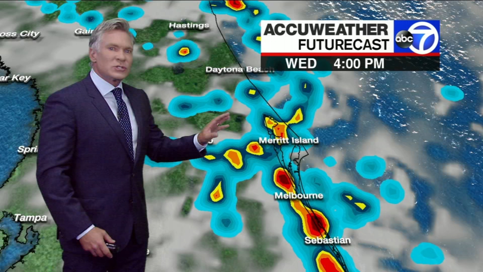 Sam Champion's NASA/SpaceX weather forecast for the Kennedy Space ...