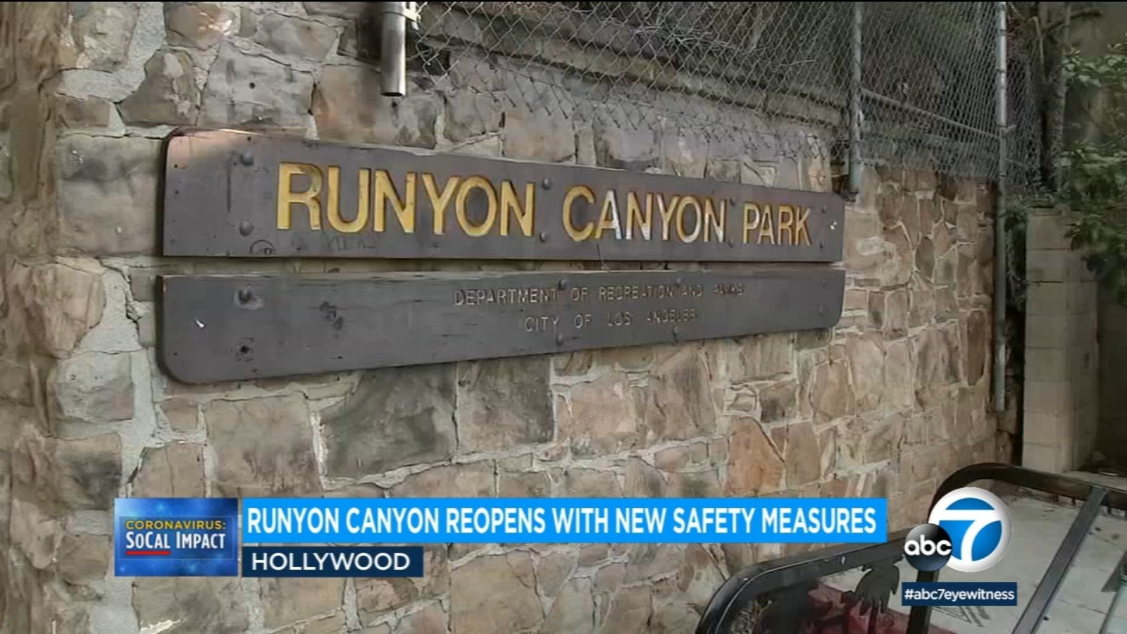 Runyon Canyon Park reopens for hikers under new safety measures - ABC7 ...