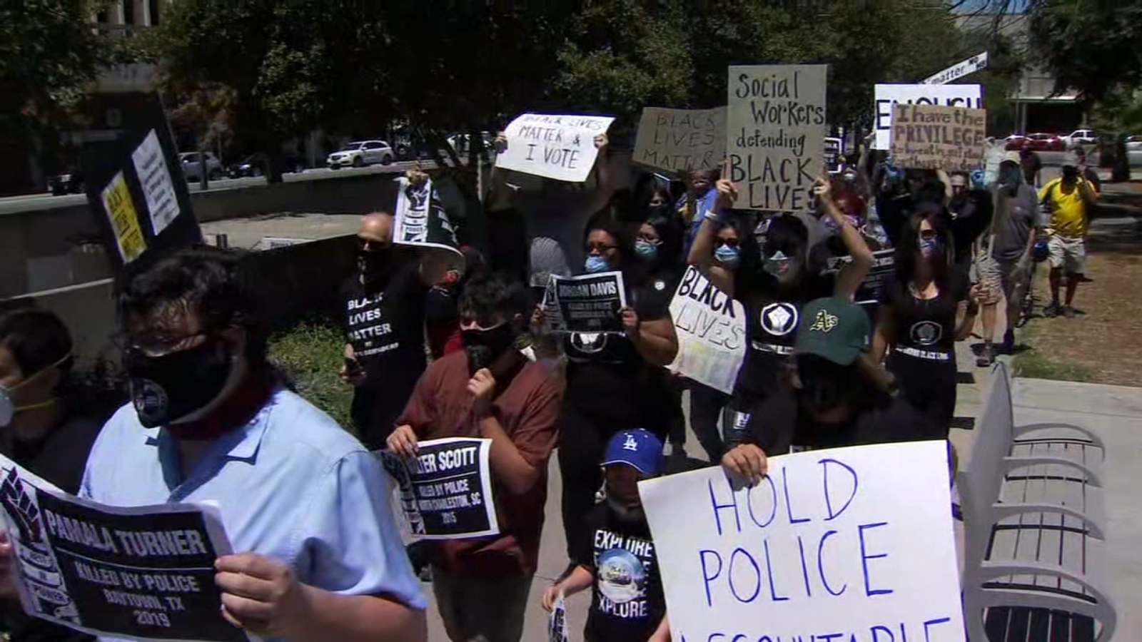 Members of Fresno County Public Defender's office hold protest against ...
