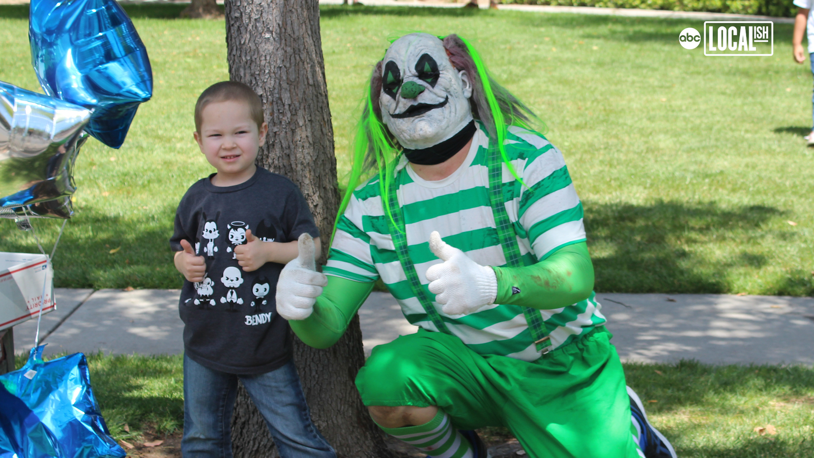 Clowns help 4-year-old celebrate his victory over cancer - ABC7 Los Angeles