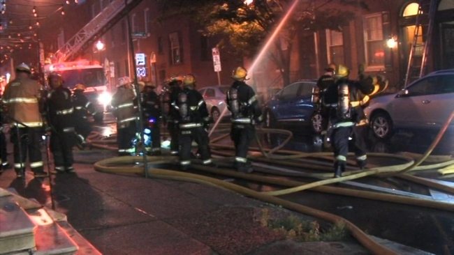 Rowhouse fire - 6abc Philadelphia