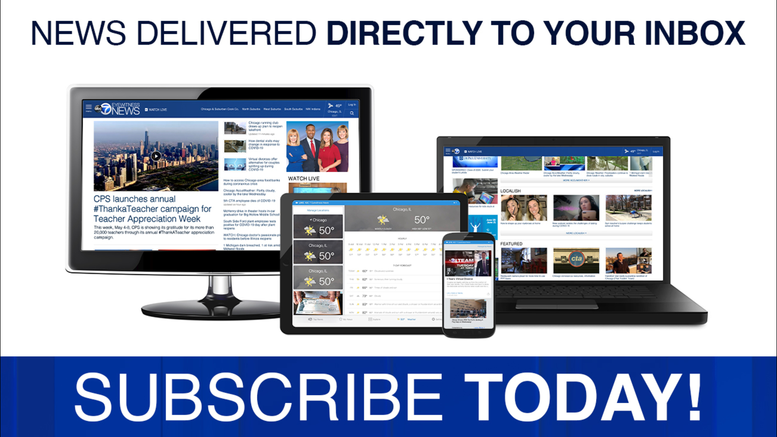 Sign up now and get newsletters from ABC 7 delivered directly to your ...