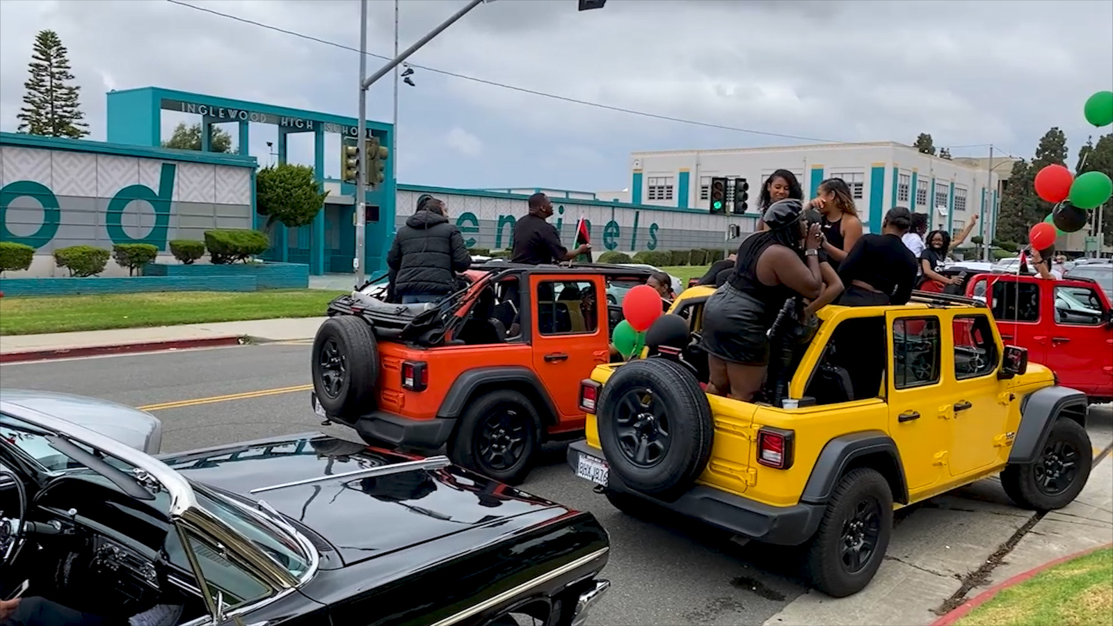 Inglewood celebrates Juneteenth with a car parade - ABC7 Los Angeles