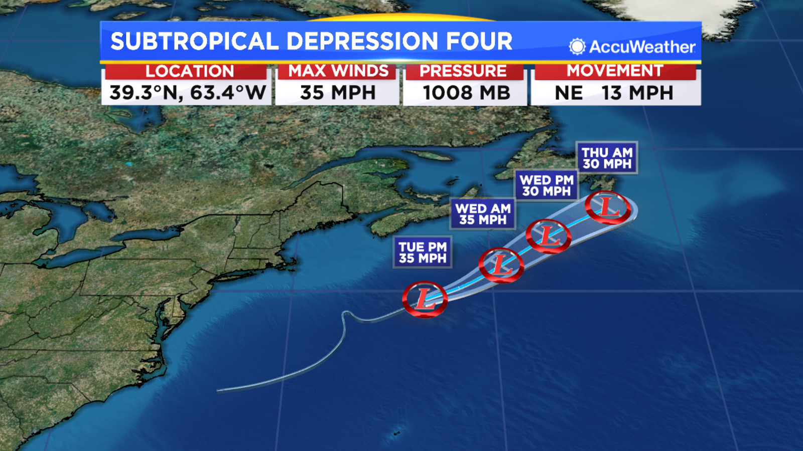 TROPICAL UPDATE: Subtropical Depression Four - ABC13 Houston