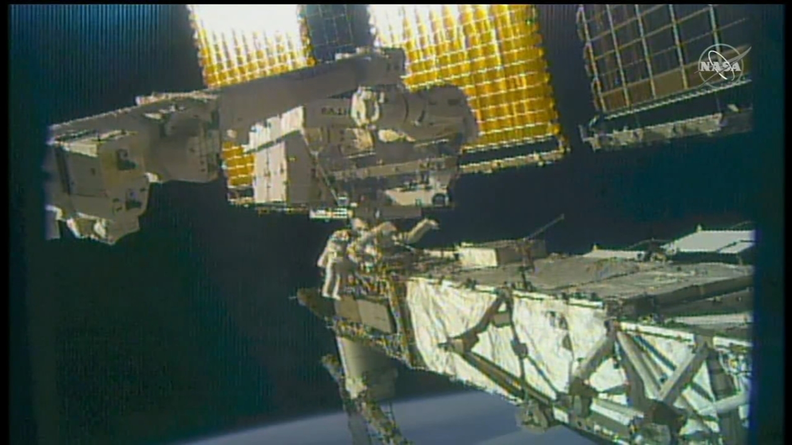 NASA Astronauts perform spacewalk aboard the International Space ...