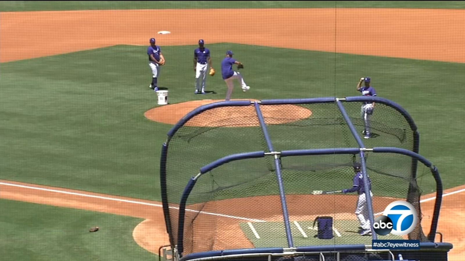 MLB: Dodgers hold first official 'summer camp' workout - ABC7 Los Angeles