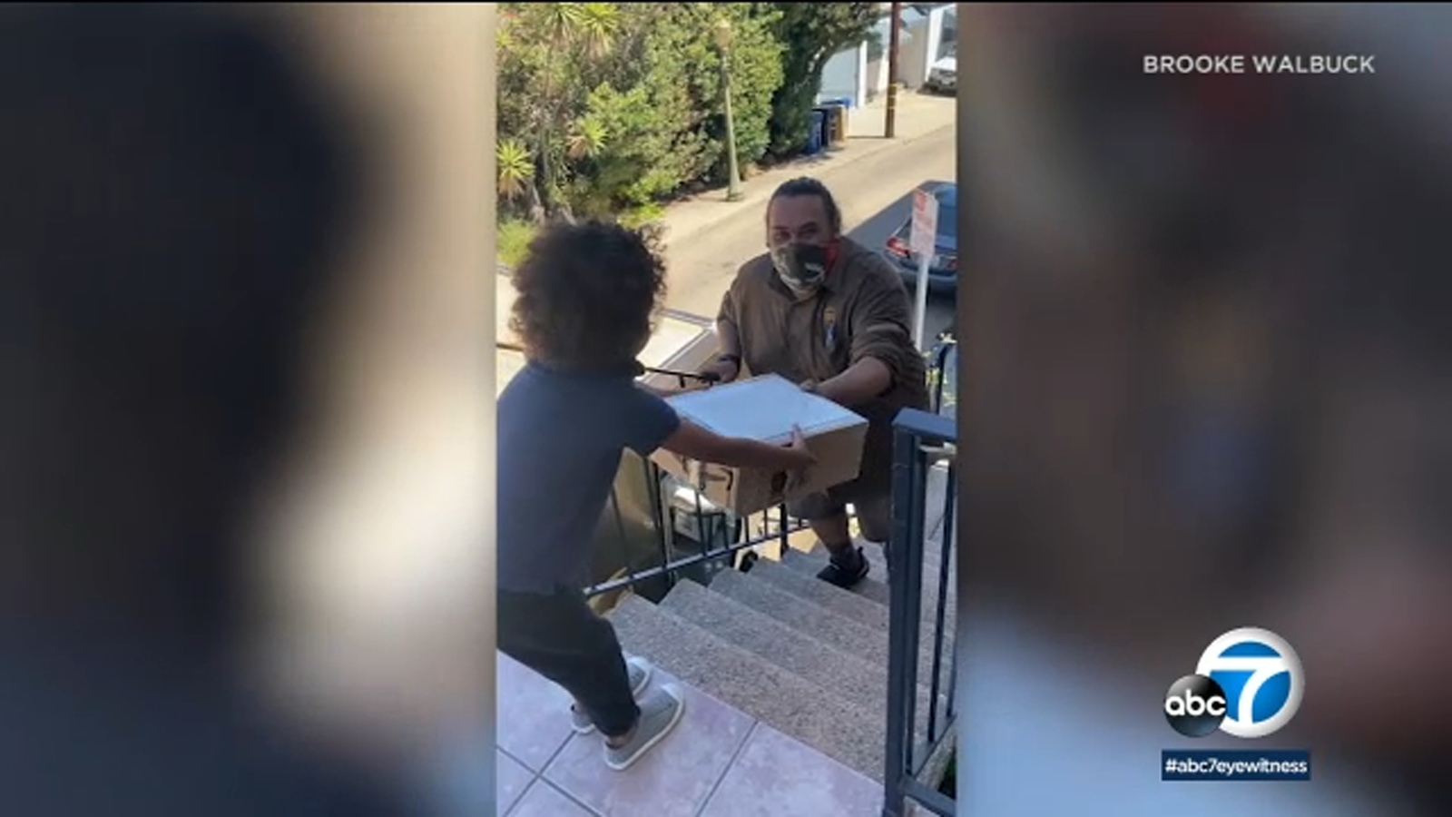 UPS driver surprises boy with special delivery - ABC7 Los Angeles