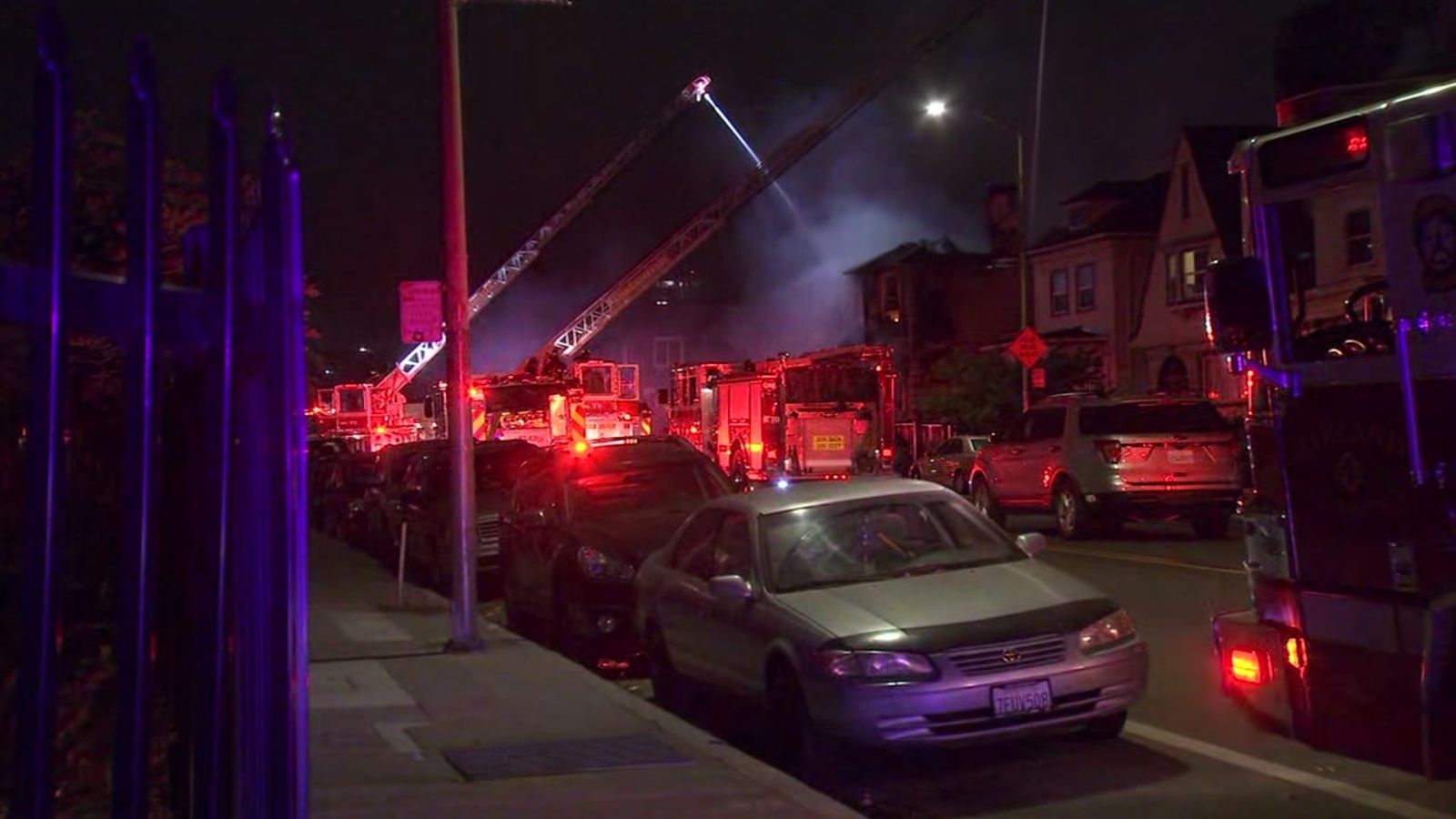 9 displaced, firefighter injured after 2-alarm structure fire in ...