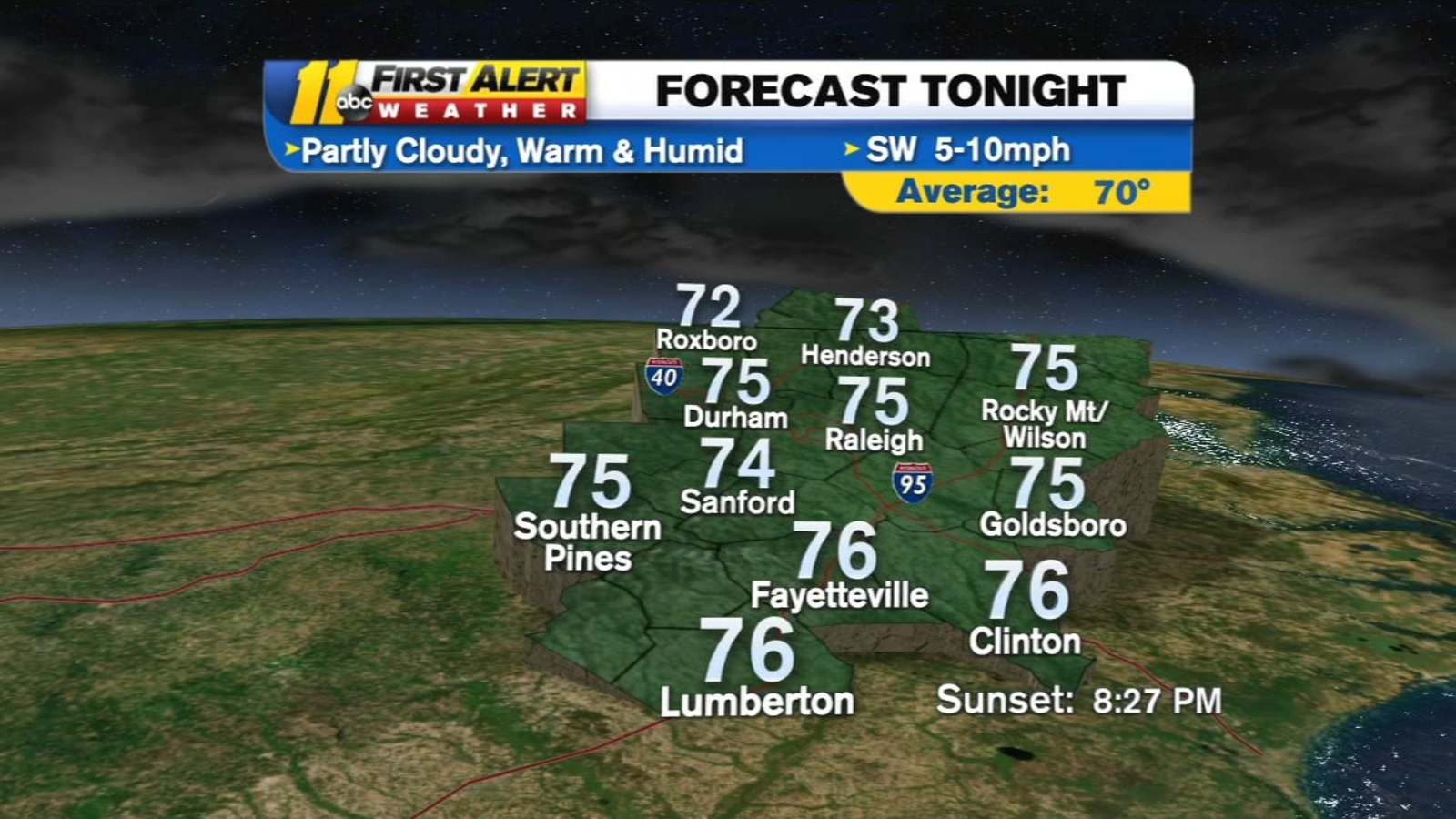 Weather Forecast For July 22 2020 Abc11 Raleigh Durham