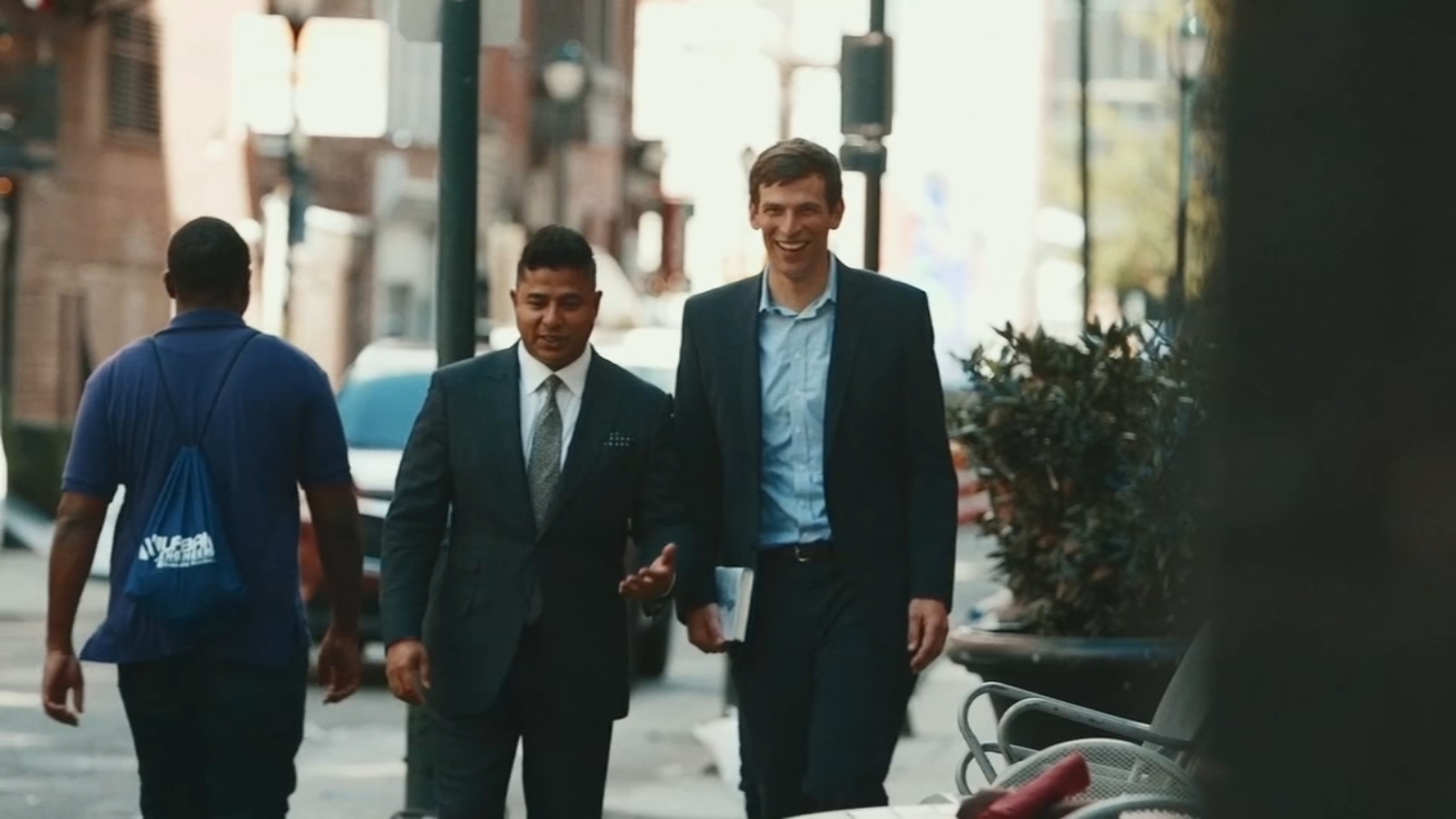 Dr. David Fajgenbaum and Ajay Raju in Overheard at Tredici - 6abc ...