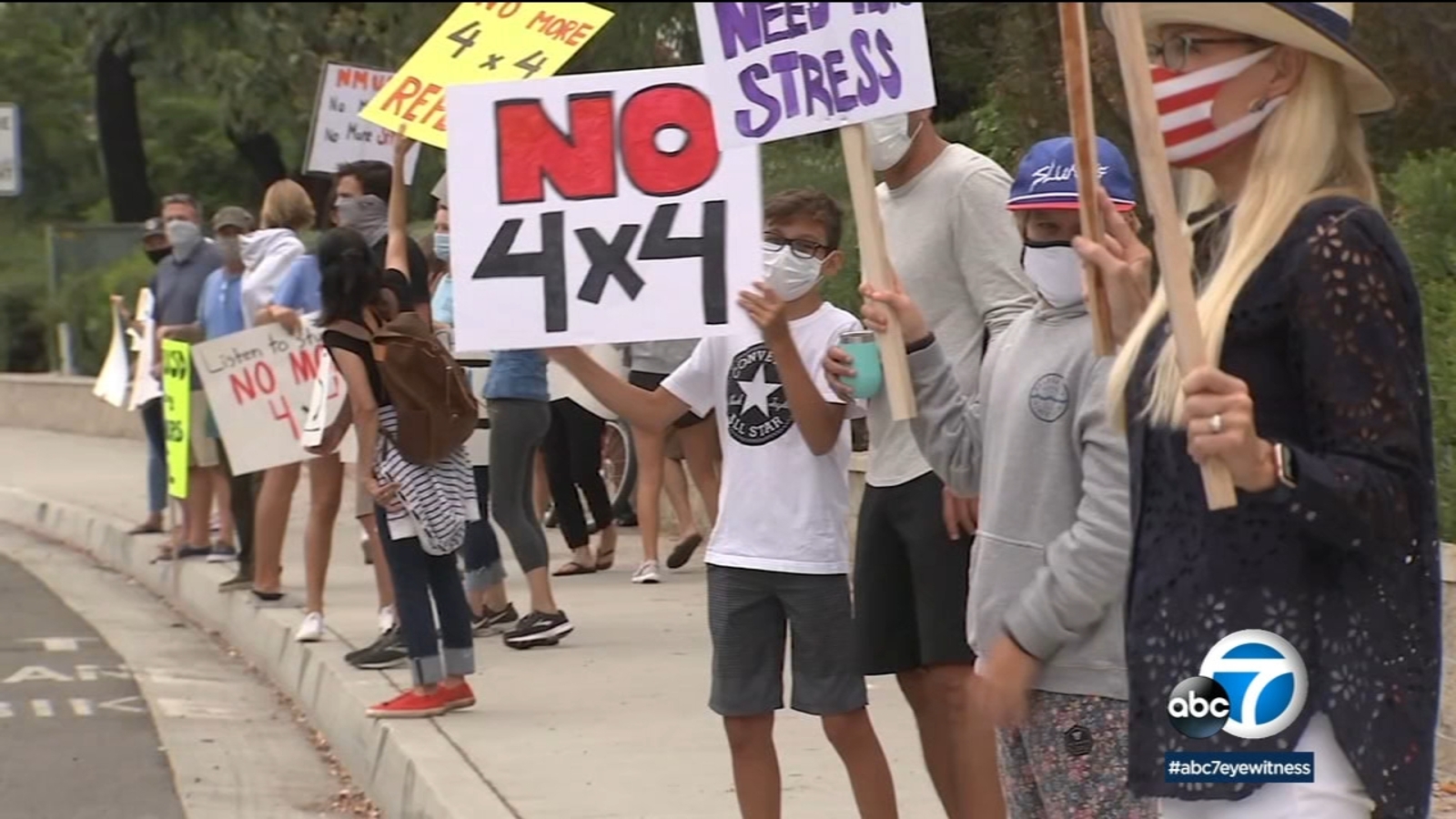Parents, students protest Newport-Mesa Unified's approval of 4x4 ...