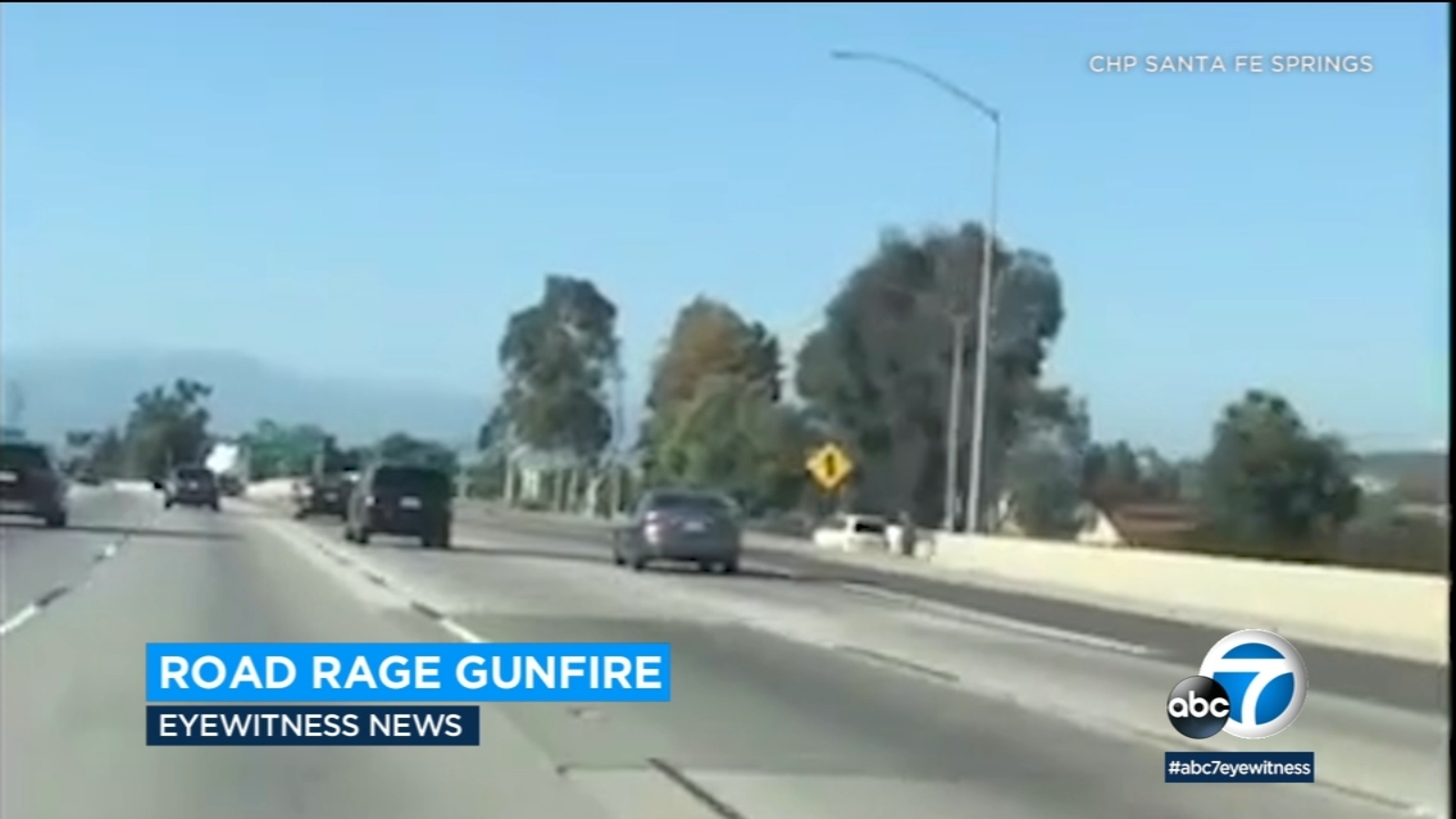 Road rage video shows driver pepper-spraying, firing gun at SUV on 605 ...