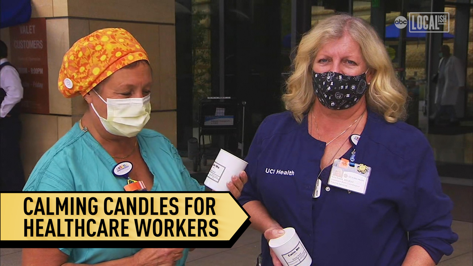 Mother and daughter donate stress relief candles to healthcare workers ...