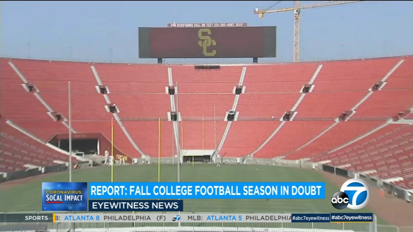 Fall college football season in doubt amid COVID-19: Report - ABC7 Los ...