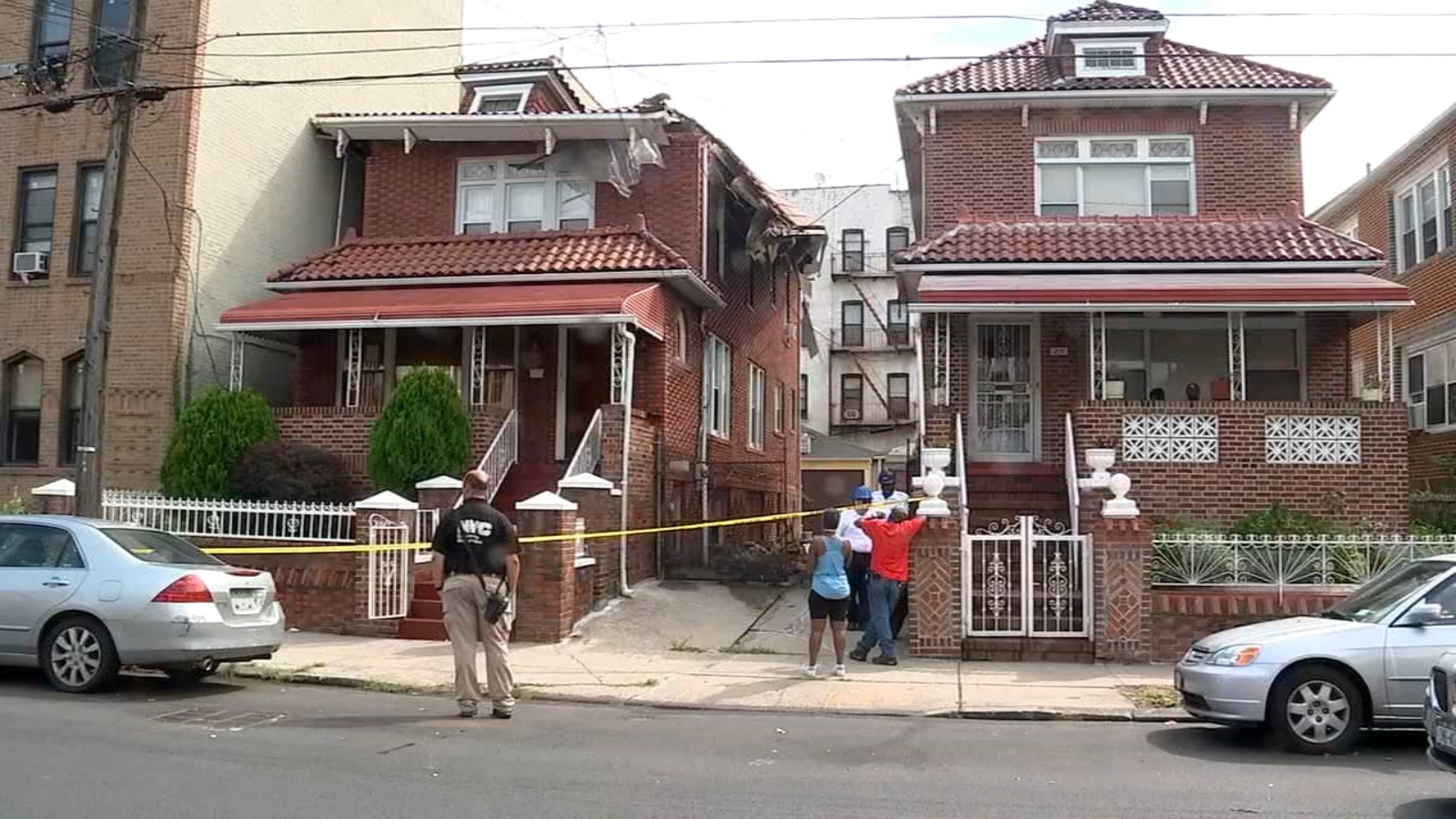 Frightening moments for Brooklyn family when roof of home partially ...