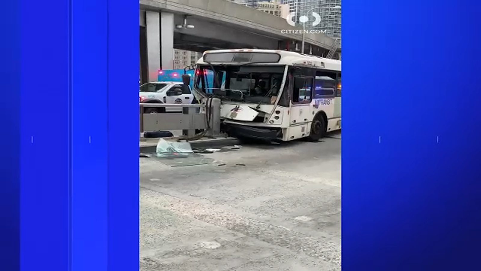 14 injured, 1 critically after NJ Transit bus crashes into pole near ...