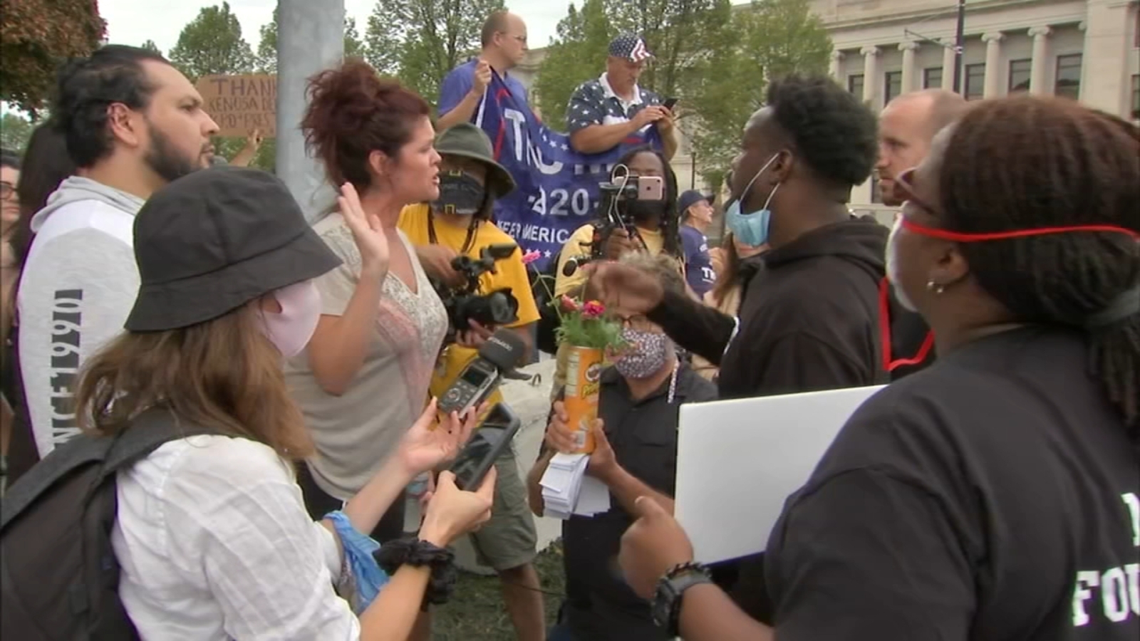 Trump In Kenosha Protests Supporting President Black Lives Matter