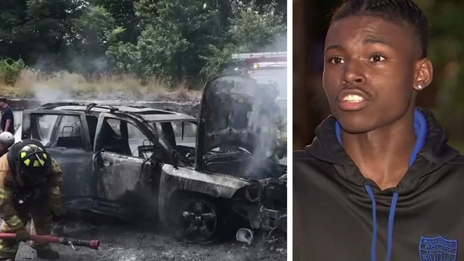 Connecticut fire rescue: Teenager Justin Gavin saves family of four ...