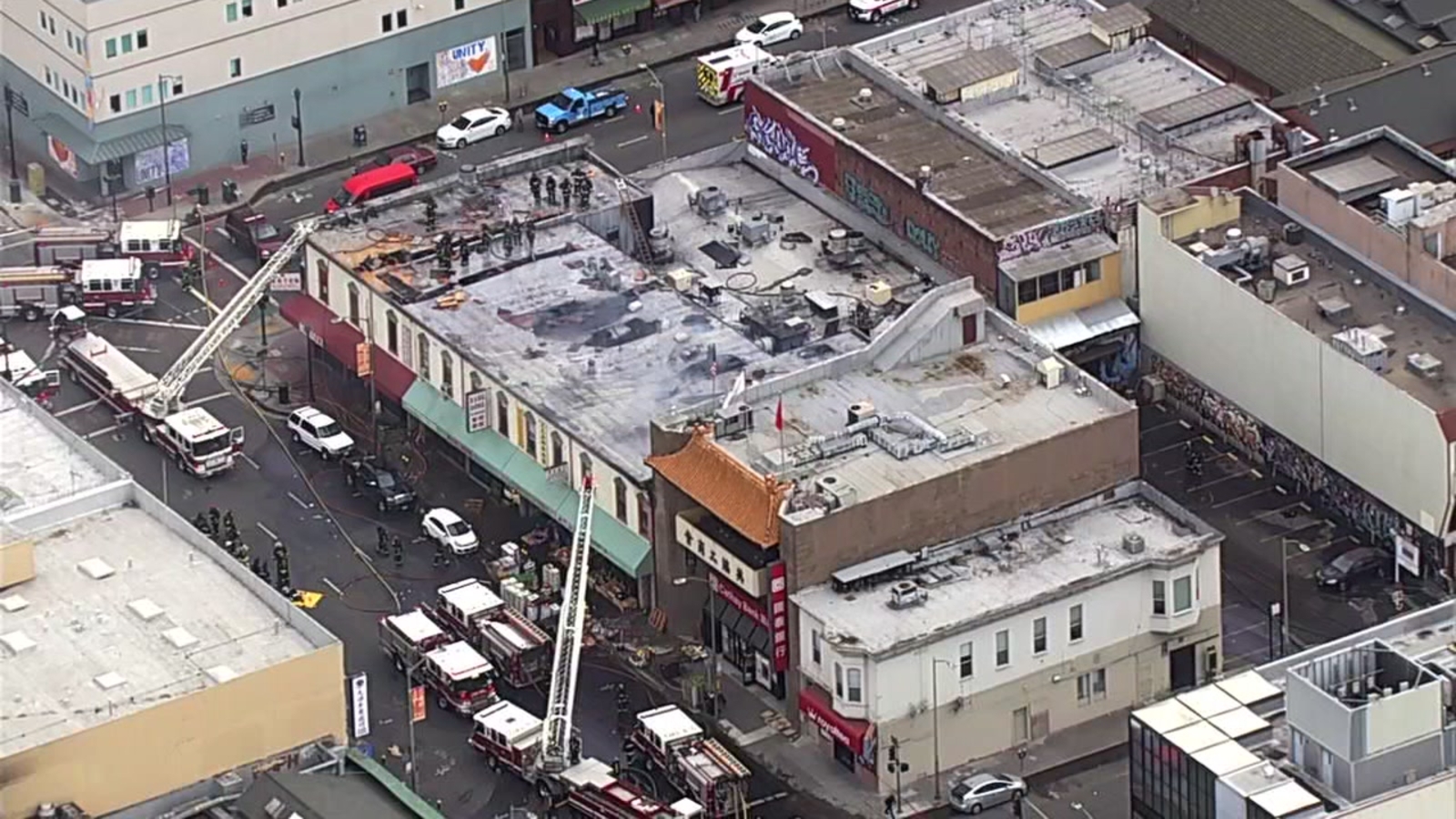 Firefighters control 5-alarm structure fire in Oakland's Chinatown ...