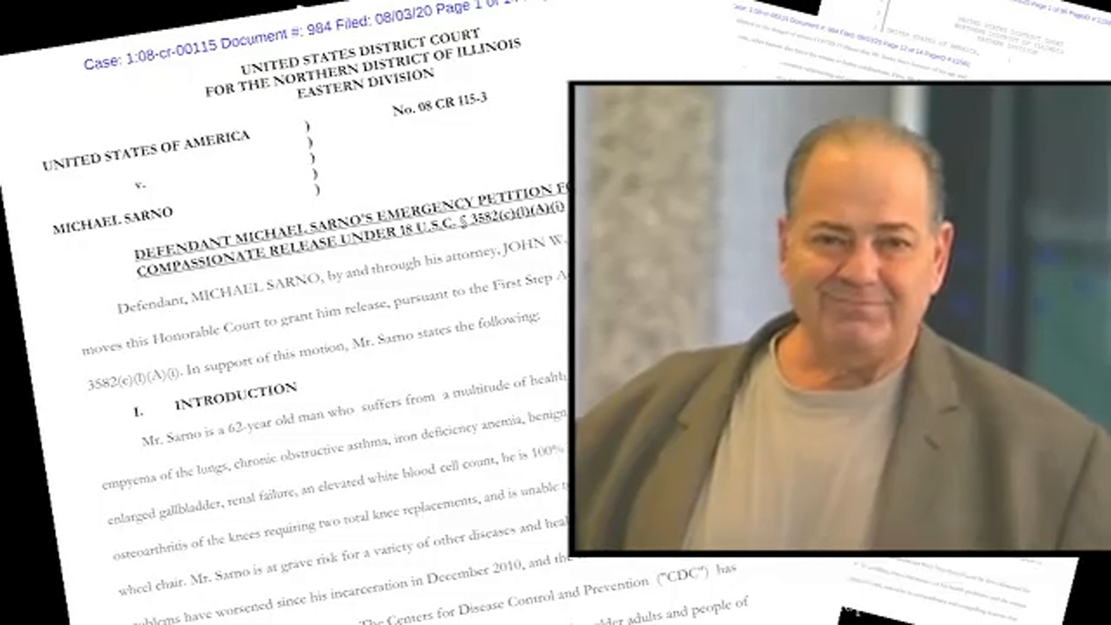 Chicago mobster Mike Sarno denied 'compassionate release' after ...