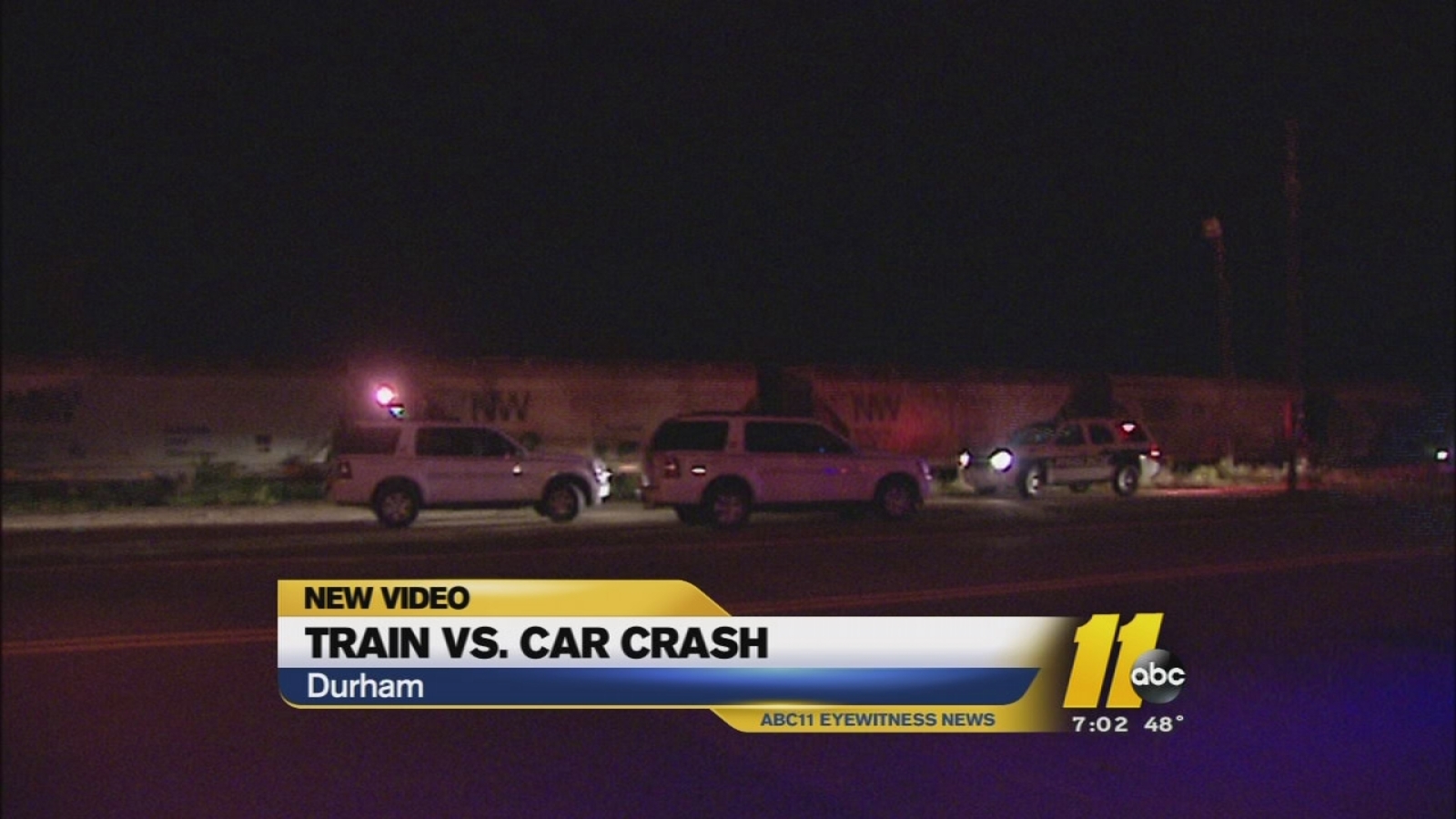 Train strikes car in Durham - ABC11 Raleigh-Durham