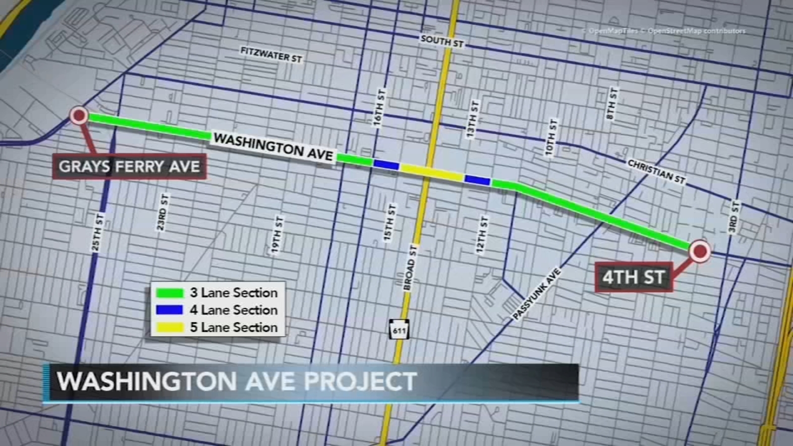Major traffic changes coming to Washington Avenue in South Philadelphia ...