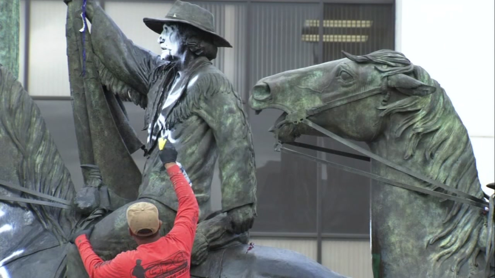 Statue of former San Jose mayor Thomas Fallon vandalized with graffiti ...