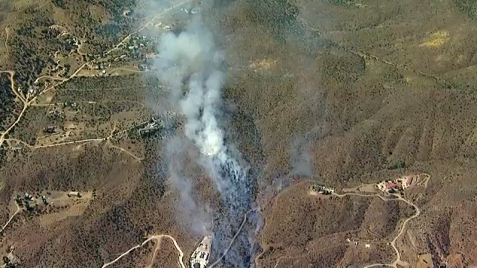 Acton brush fire: Blaze burns 10 acres amid hot, windy conditions ...
