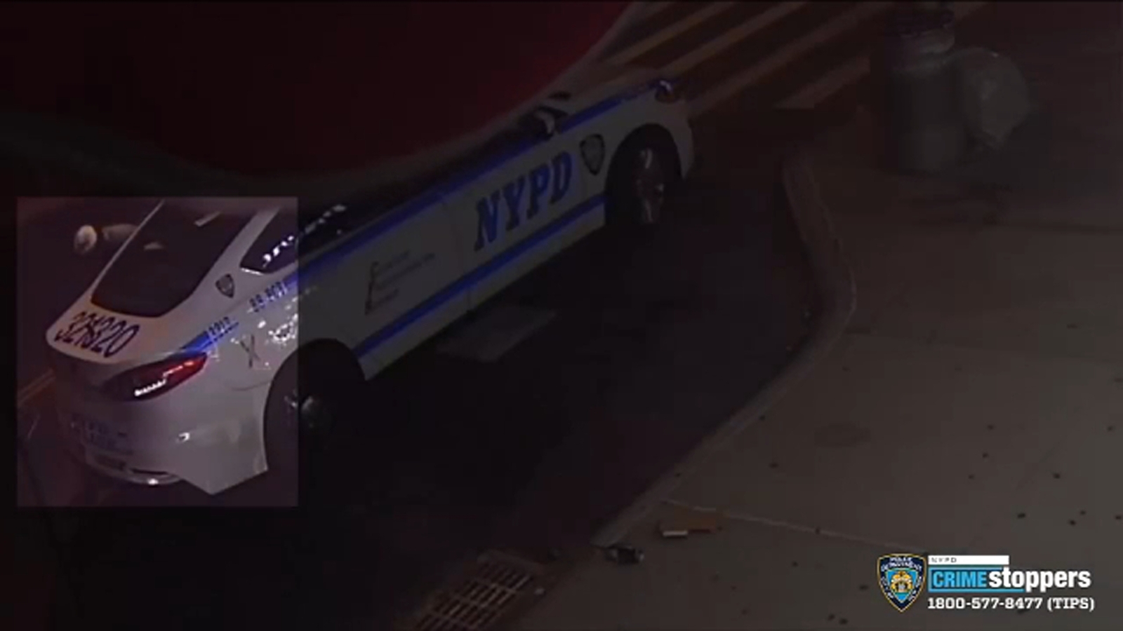Video shows man slashing NYPD patrol car tire in Clinton Hill, Brooklyn ...