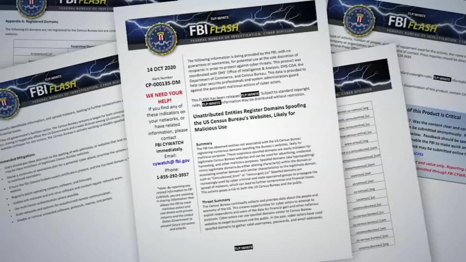 FBI warns of fake websites impersonating census internet locations ...