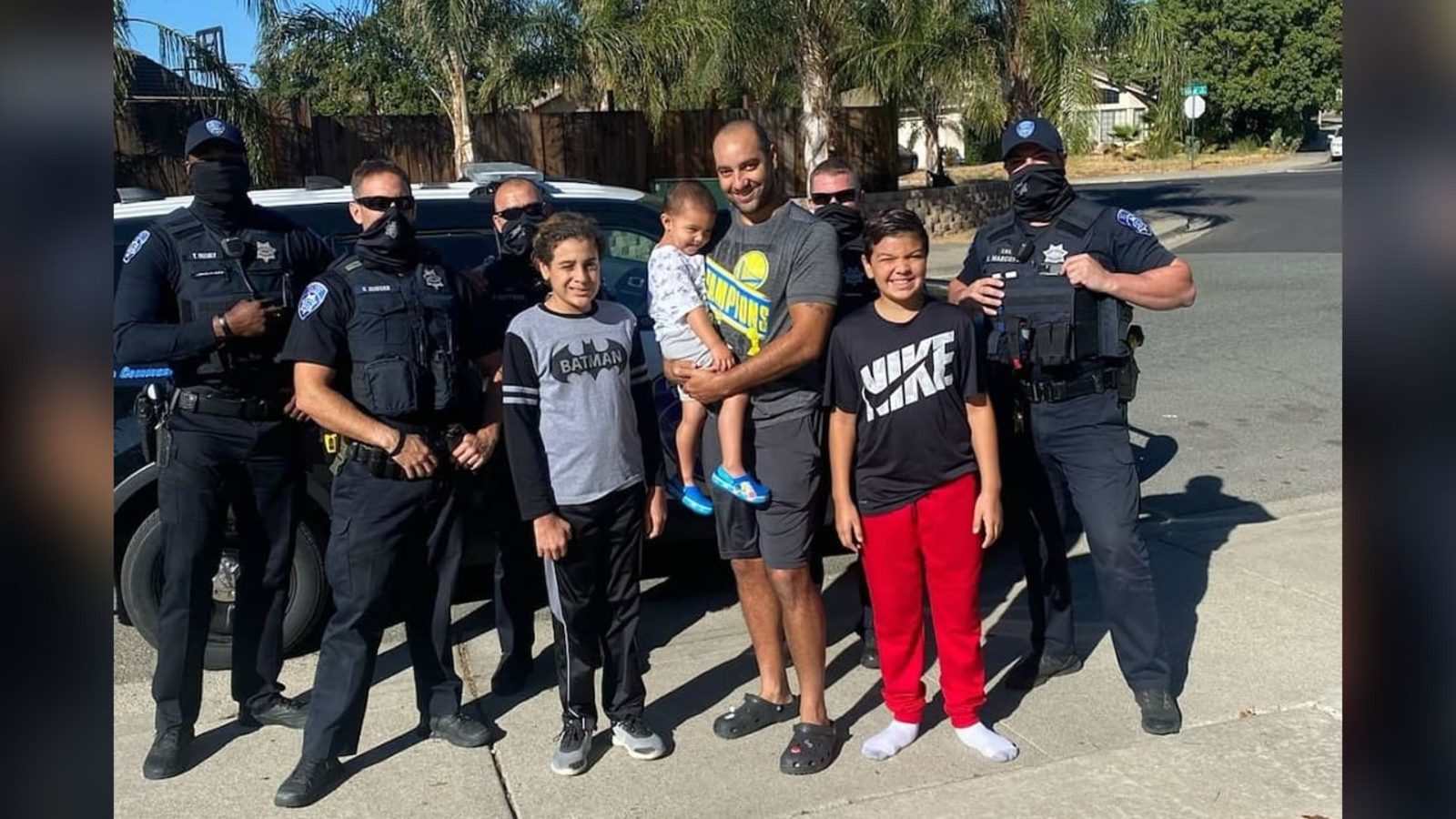 Antioch PD surprises adorable toddler for his 3rd birthday - ABC7 San ...