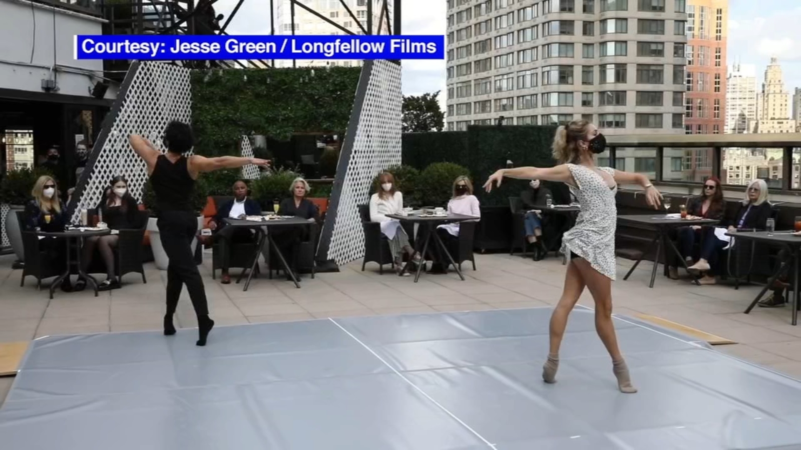 Dancers from NYC Ballet put on rooftop performances at Empire Hotel ...