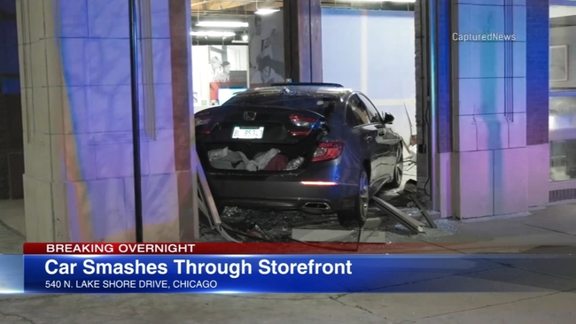 Car into building - ABC7 Chicago