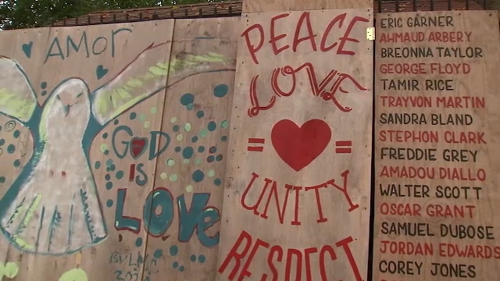 Murals painted during NYC protest over George Floyd's death preserved ...