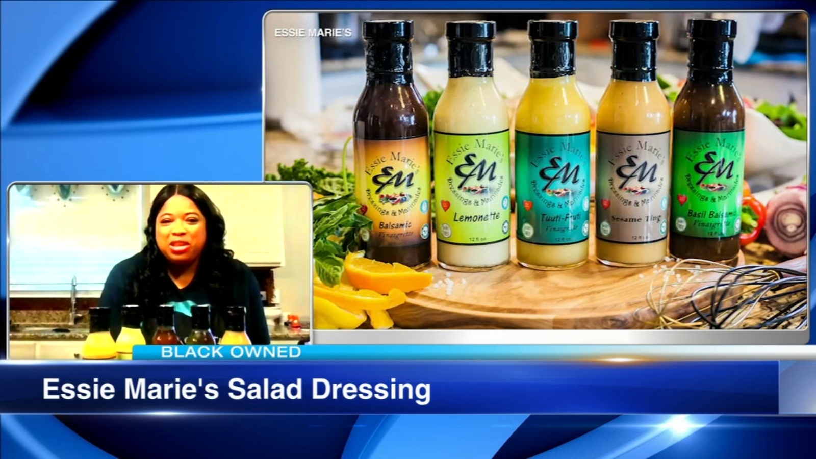 Itiona Scott started Essie Marie's Dressing and Marinade, healthy ...
