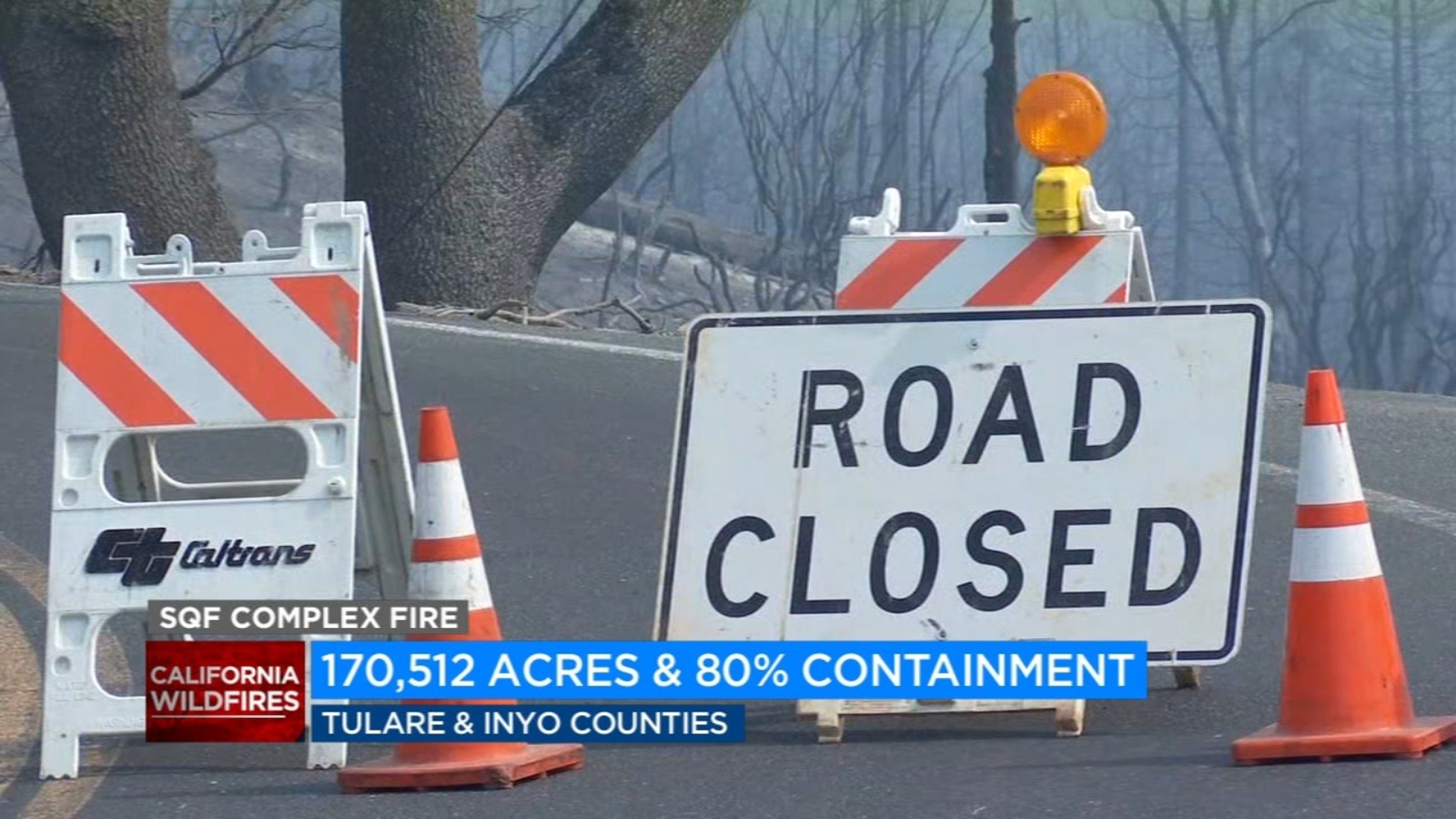 SQF Complex Fire: 170,512 acres burned, 80% contained, latest ...