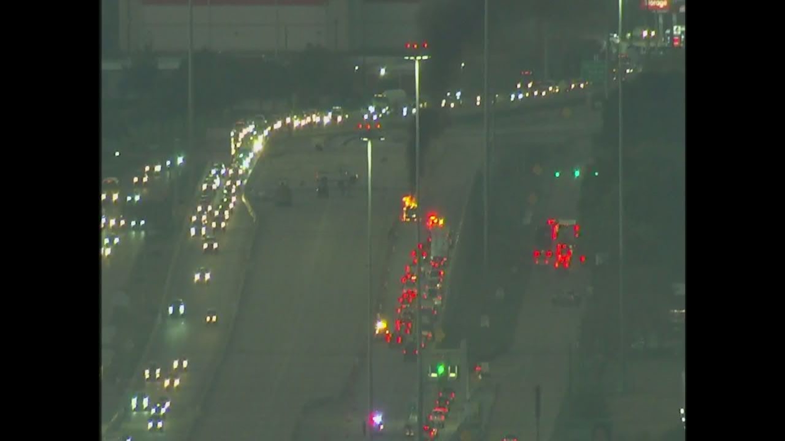 HOUSTON TRAFFIC: Truck fire blocks all southbound lanes of Beltway 8 in ...